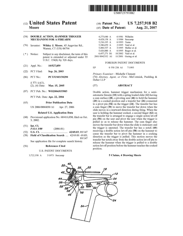 Us7257918 | PDF | Arms & Ammunition | Sensitive Topics