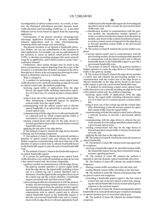 Content Aware Dynamic Network Resource Allocation Pdf