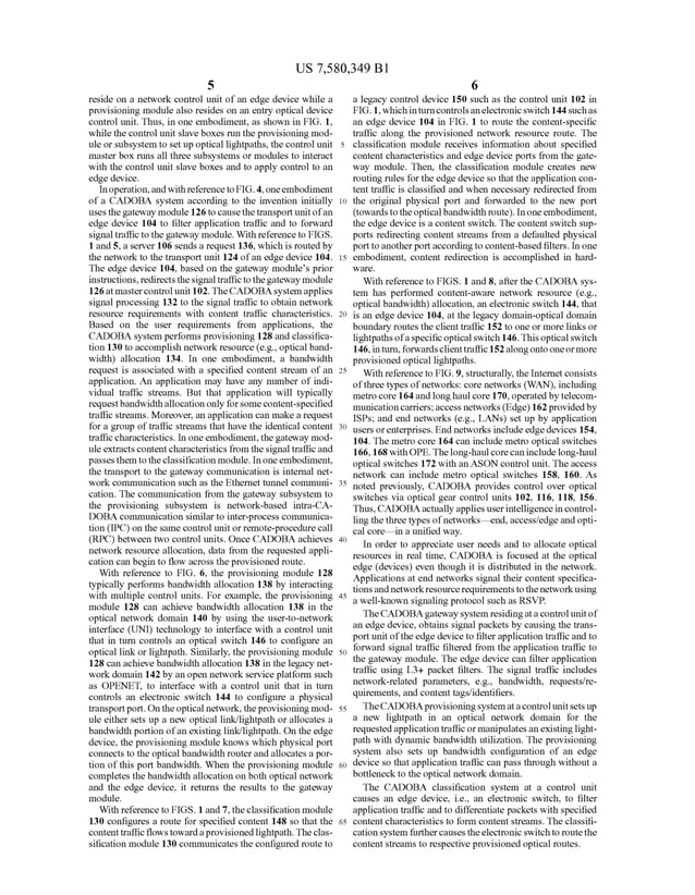 Content Aware Dynamic Network Resource Allocation Pdf