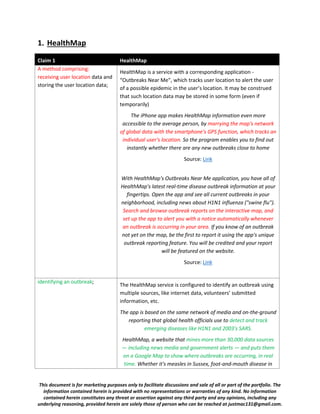 Evidence of Use (Patent Infringement) Reports | PDF