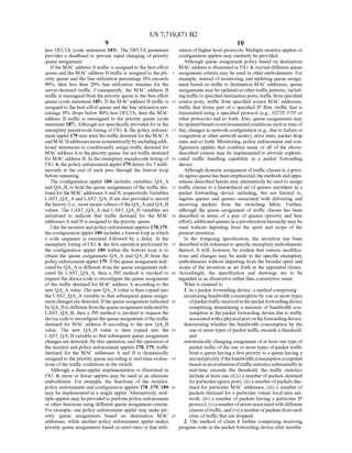 Dynamic assignment of traffic classes to a priority queue in a packet forwarding device | PDF