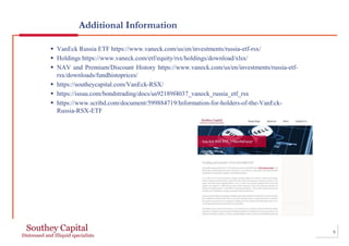 US92189F4037 VanEck Russia ETF RSX | PPT