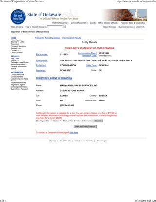 UNITED STATES OF AMERICA, INC DELAWARE-CORPORATION | PDF