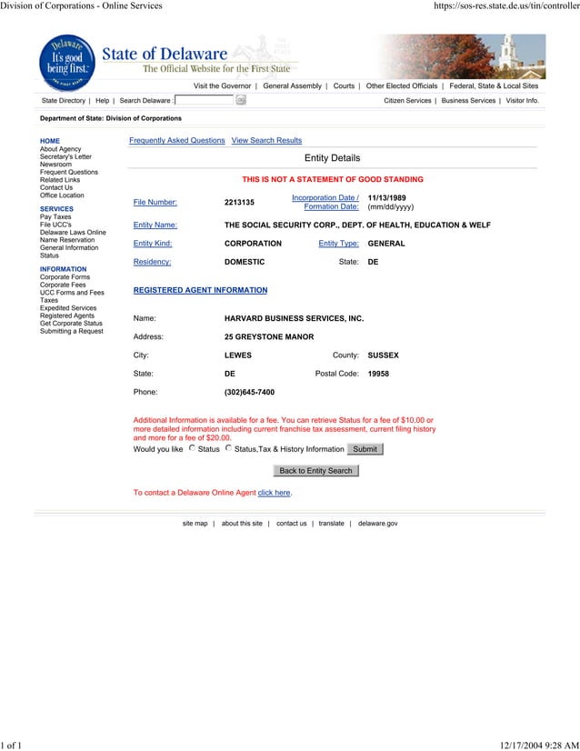 UNITED STATES OF AMERICA, INC DELAWARE-CORPORATION | PDF