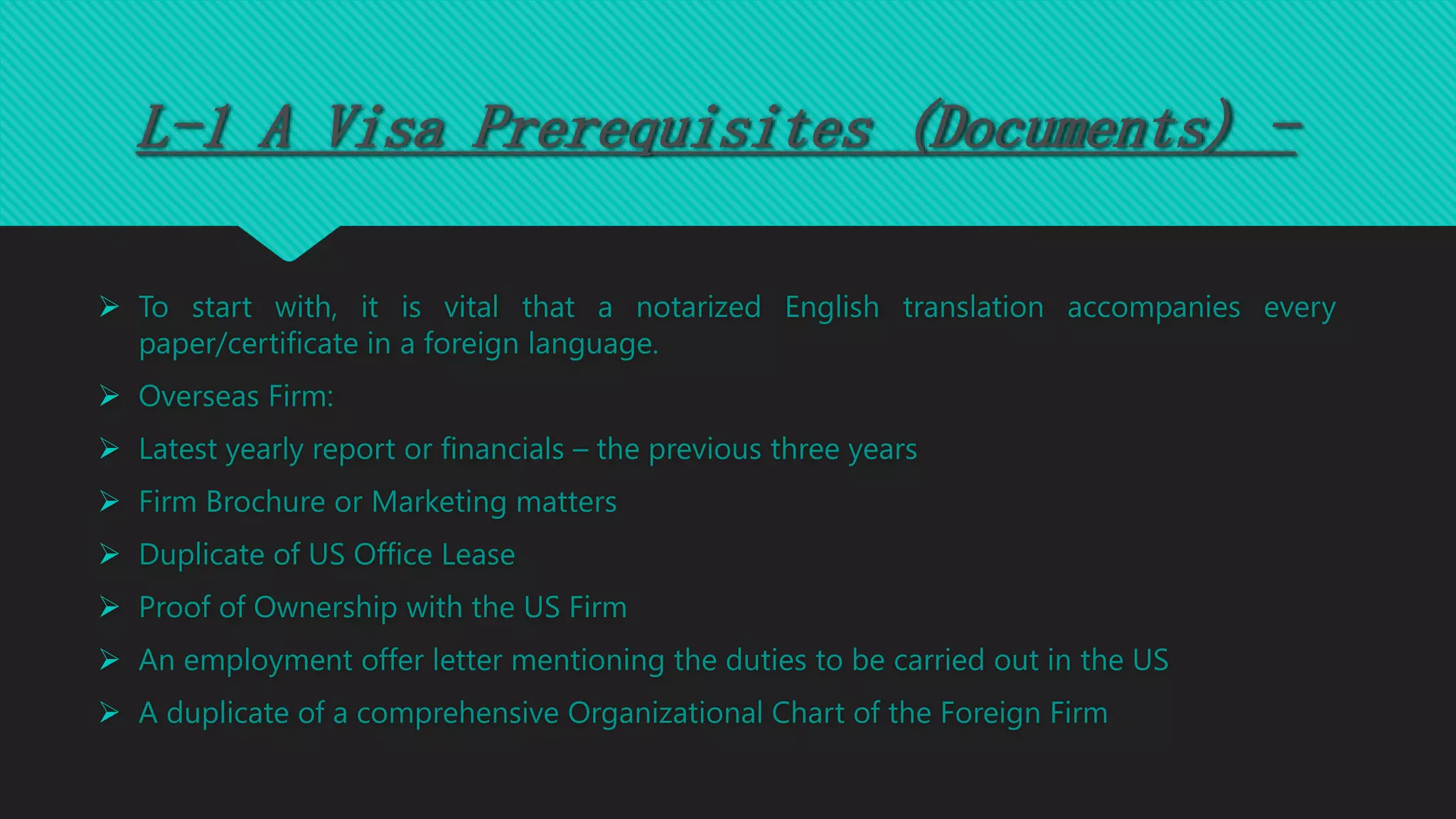 Usa|L1 visa | PPTX