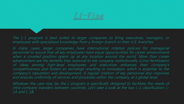Usa|L1 visa | PPTX