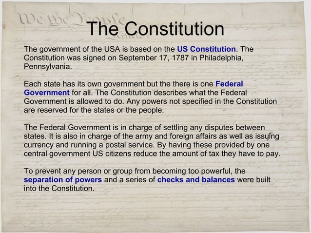 US system of government | PPT