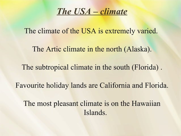 USA - basic facts | PPT