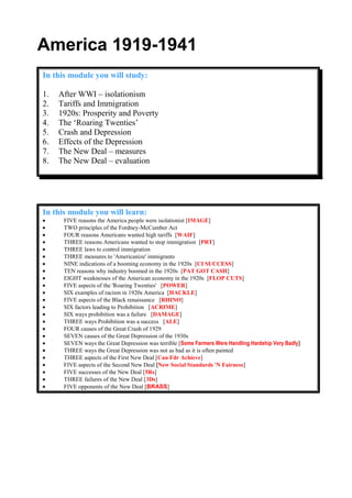 Usa 1919 41 revision booklet | DOCX