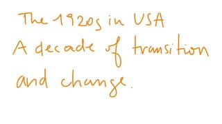 USA 1920s | PPT | Free Download