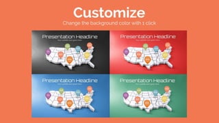 USA States Map Presentation Template | PDF