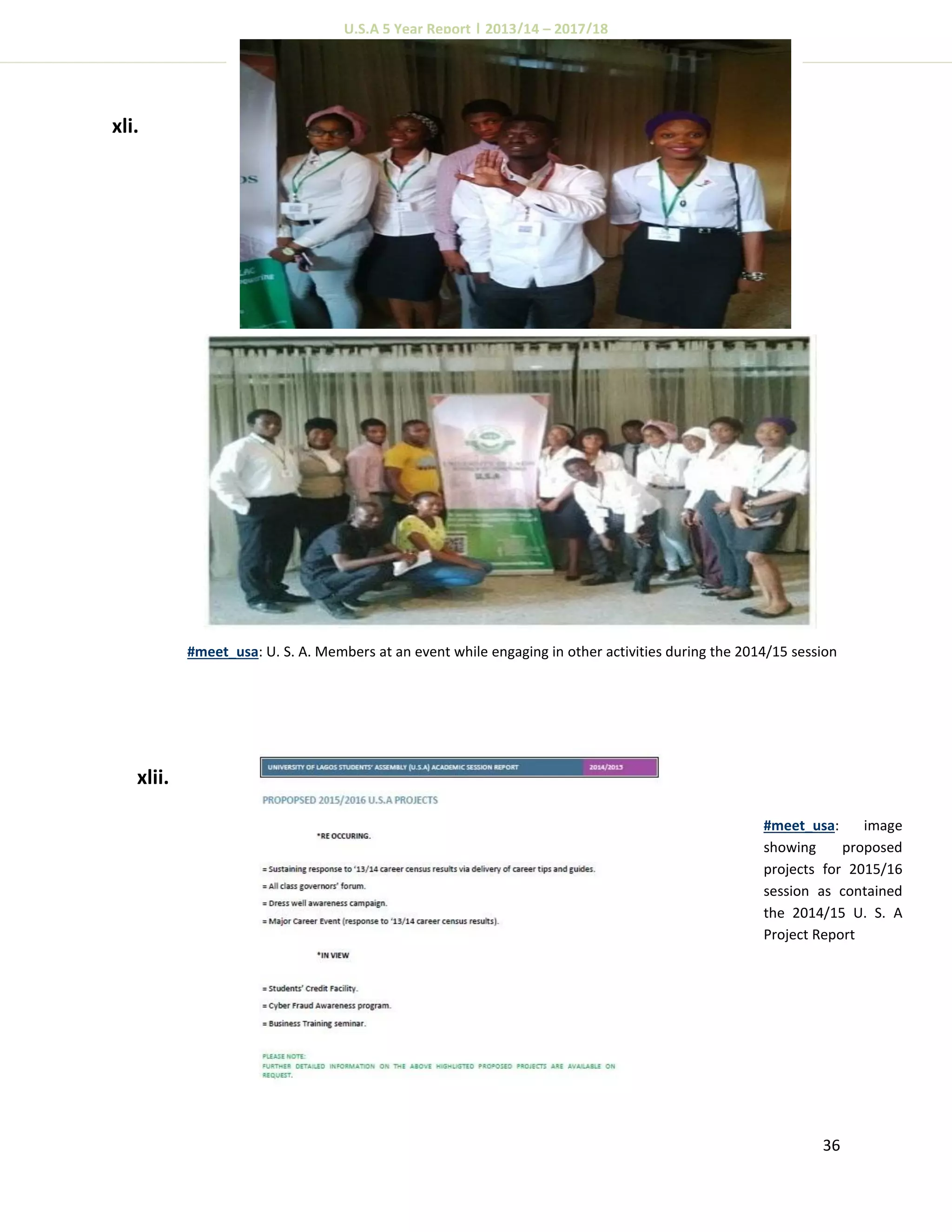 Unilag Students Assembly (U.S.A) 5 year report | PDF