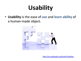 Usabilities | PPT