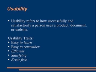 Usability | PPT