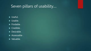 Usability as a characteristic of a good test .... | PPTX