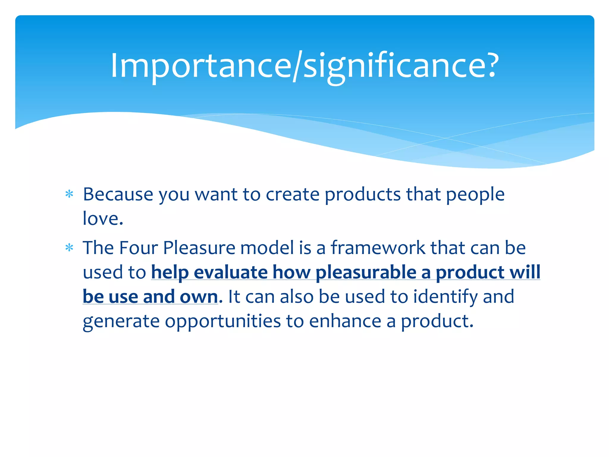 Usability design for pleasure | PPTX