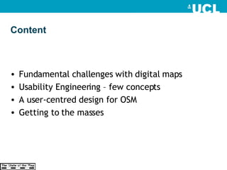 Usability Engineering For OSM - SOTM 2007 | PPT | Free Download
