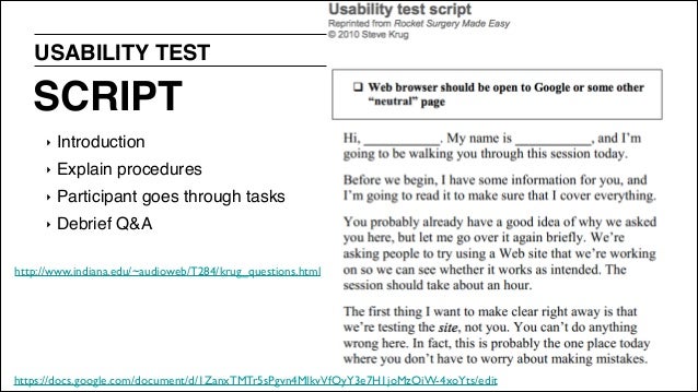 Usability Test 101