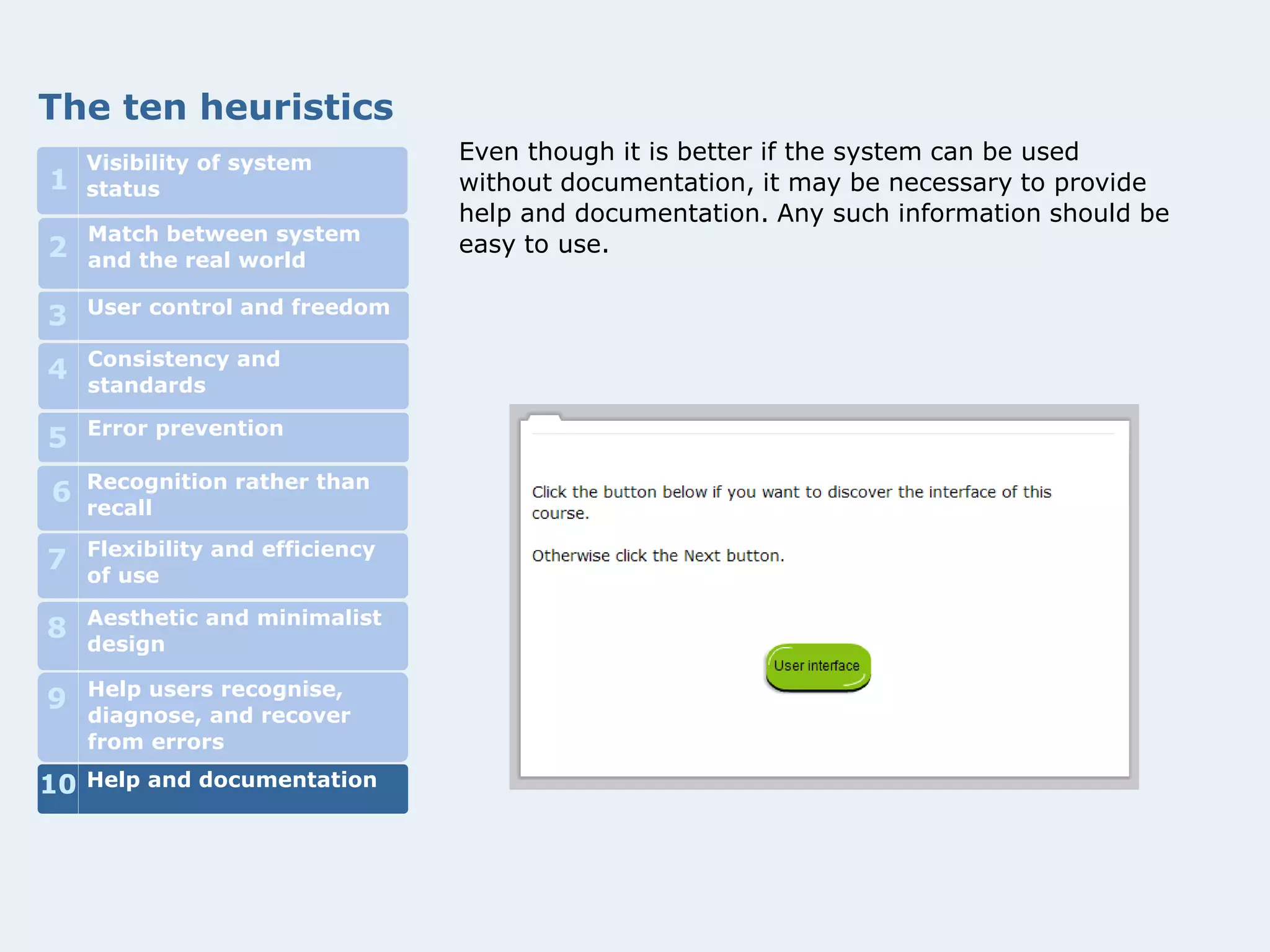 Usability applied to e-learning | PPSX