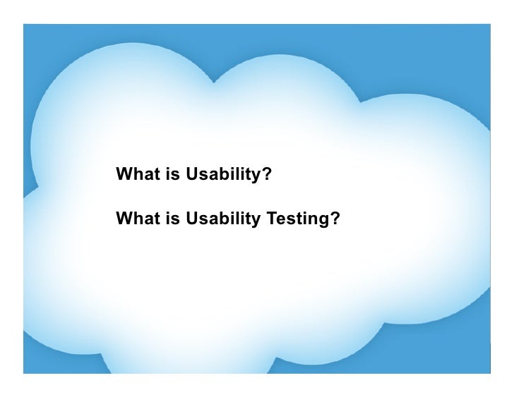 Usability and Salesforce - Dallas Salesforce.com User Group September…