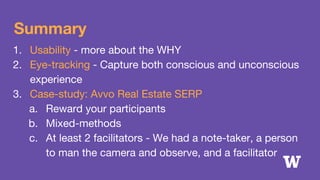 Usability Eye Tracking Ppt