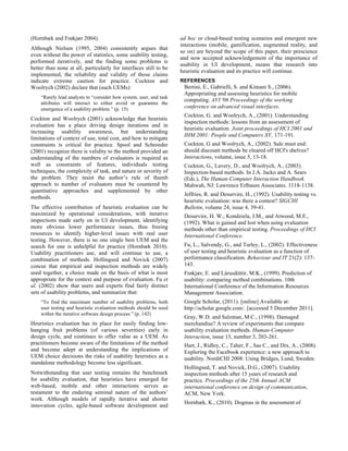 Heuristic Evaluation of User Interfaces: Exploration and Evaluation of Nielsen, J. and Molich, R ...