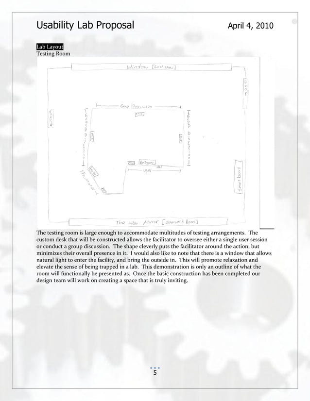 Usability lab design proposal | PDF