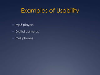 Usability Ppt | PPT