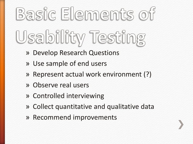 Usability ppt | PPT