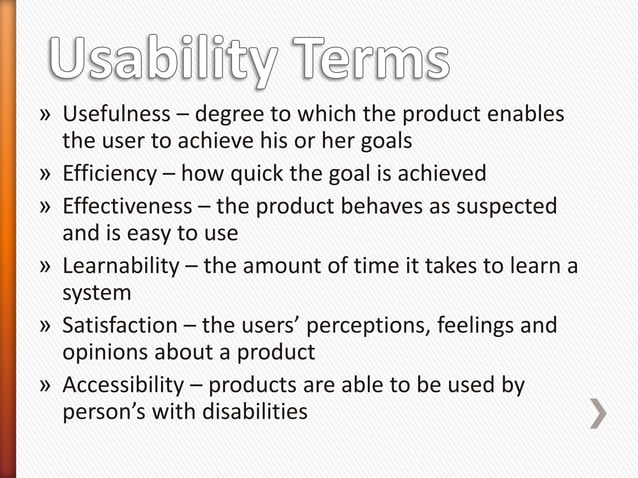 Usability ppt | PPTX