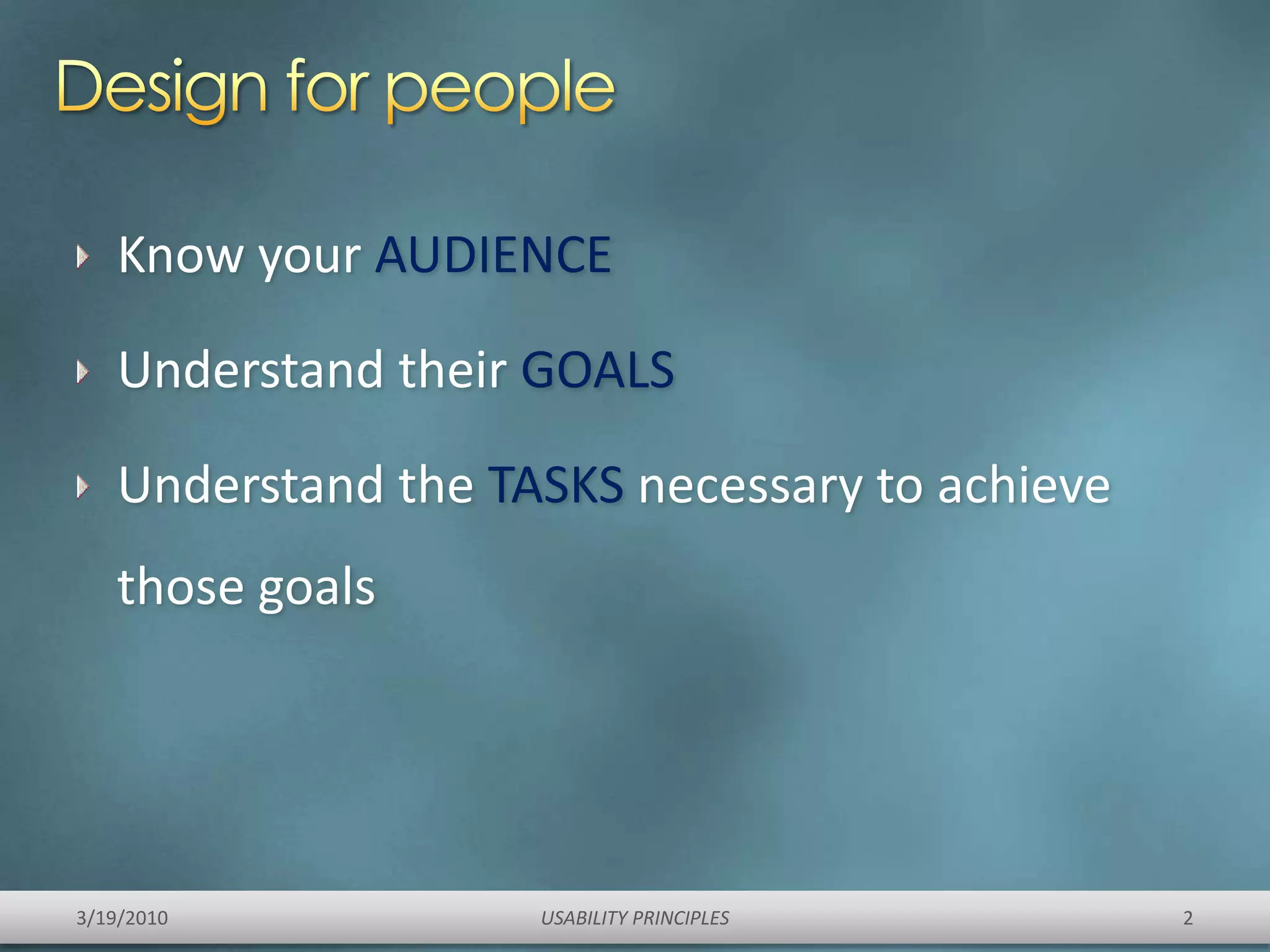 Usability Principles | PPTX