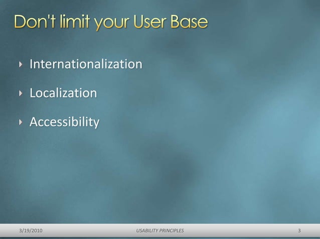 Usability Principles | PPTX | Computing | Technology & Computing