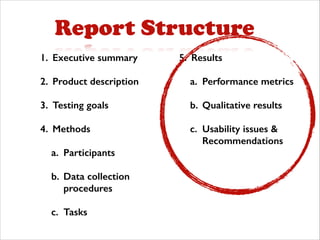 Usability reporting | PPT