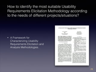 Usability requirements and their elicitation | PPT