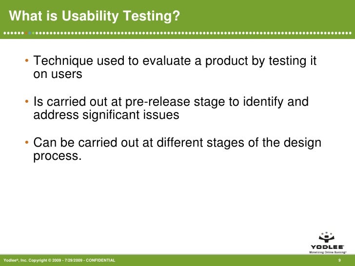 Usability Testing