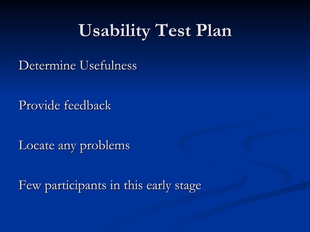 Usability Testing And Modification | PPT