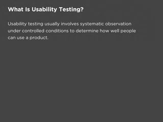 Usability Testing Methods | PDF