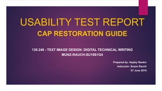 Usability test report | PPT