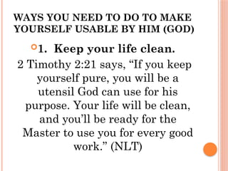 EXHORTION NOTES ABOUT USABLE-BY-GOD.pptx