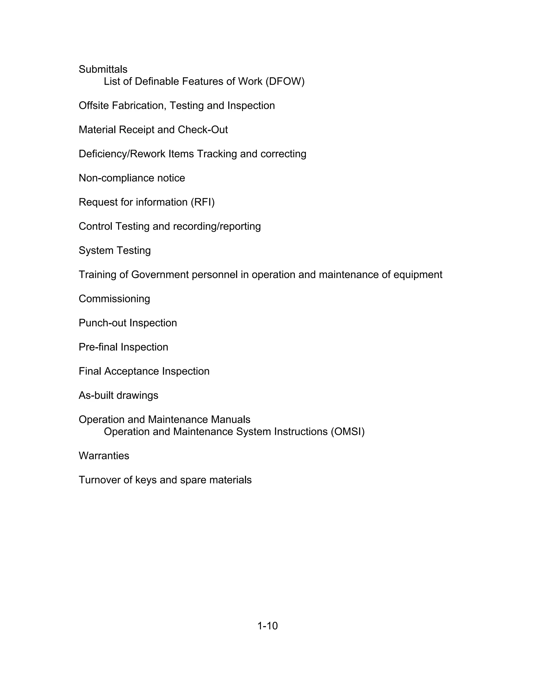 USACE Construction Quality Management manual | PDF