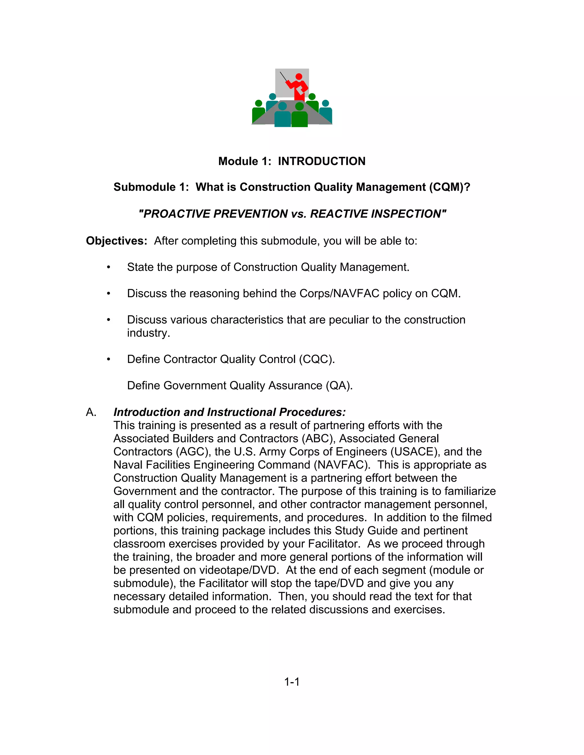 USACE Construction Quality Management manual | PDF