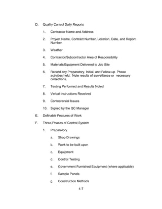 USACE Construction Quality Management manual | PDF