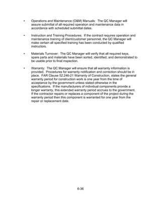 USACE Construction Quality Management manual | PDF