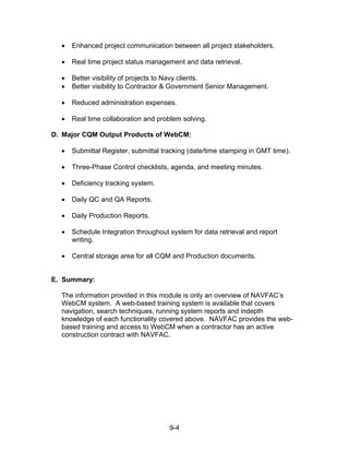 USACE Construction Quality Management manual | PDF