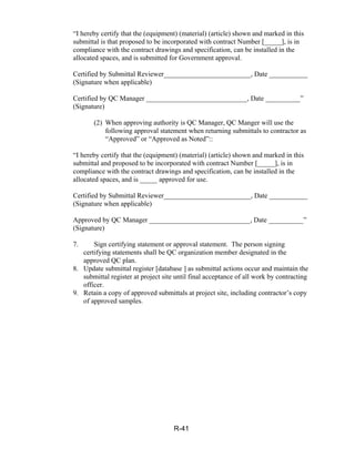 USACE Construction Quality Management manual | PDF