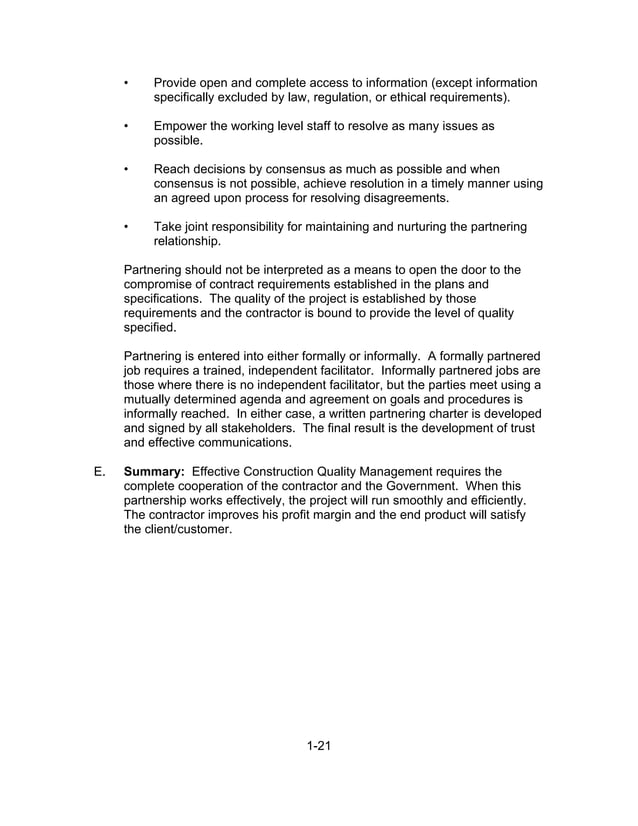 USACE Construction Quality Management manual | PDF