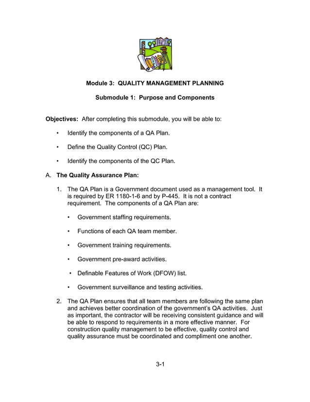 USACE Construction Quality Management manual | PDF