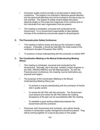 USACE Construction Quality Management manual | PDF