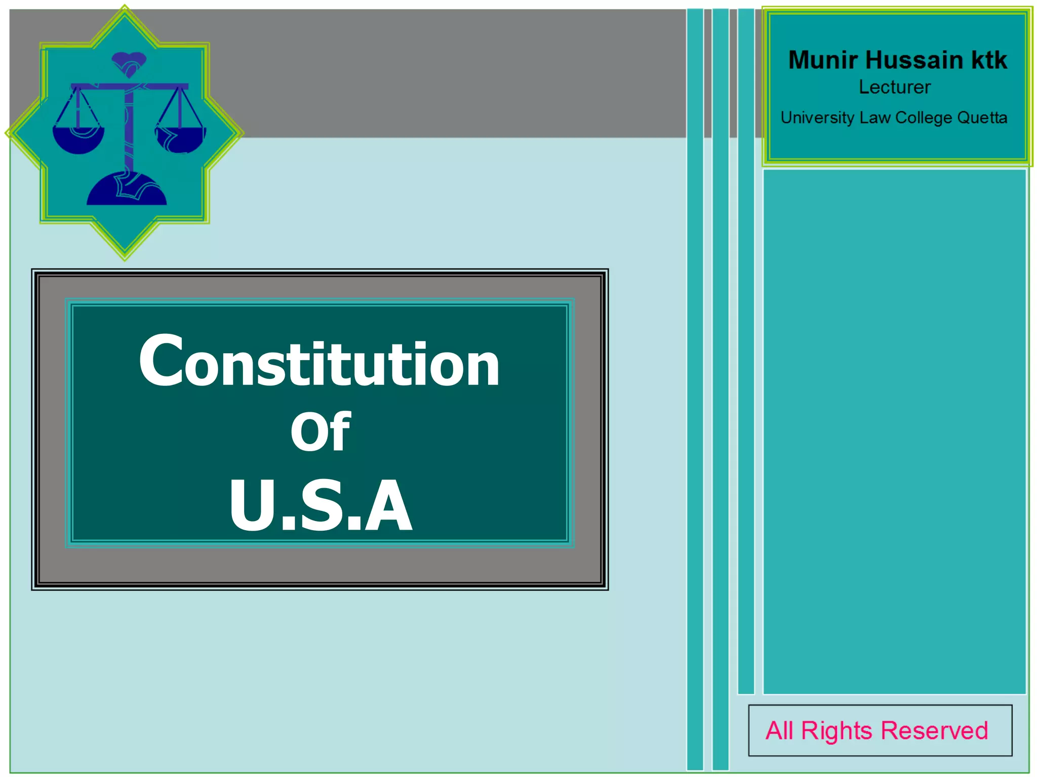Usa constitution. introduction | PDF