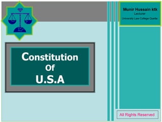 Usa constitution. introduction | PDF | Law